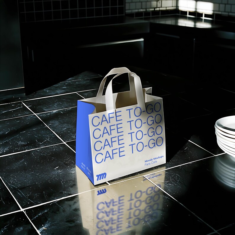 To-go Bag Restaurant Mockup for Branding Design | High Resolution 4000 ...
