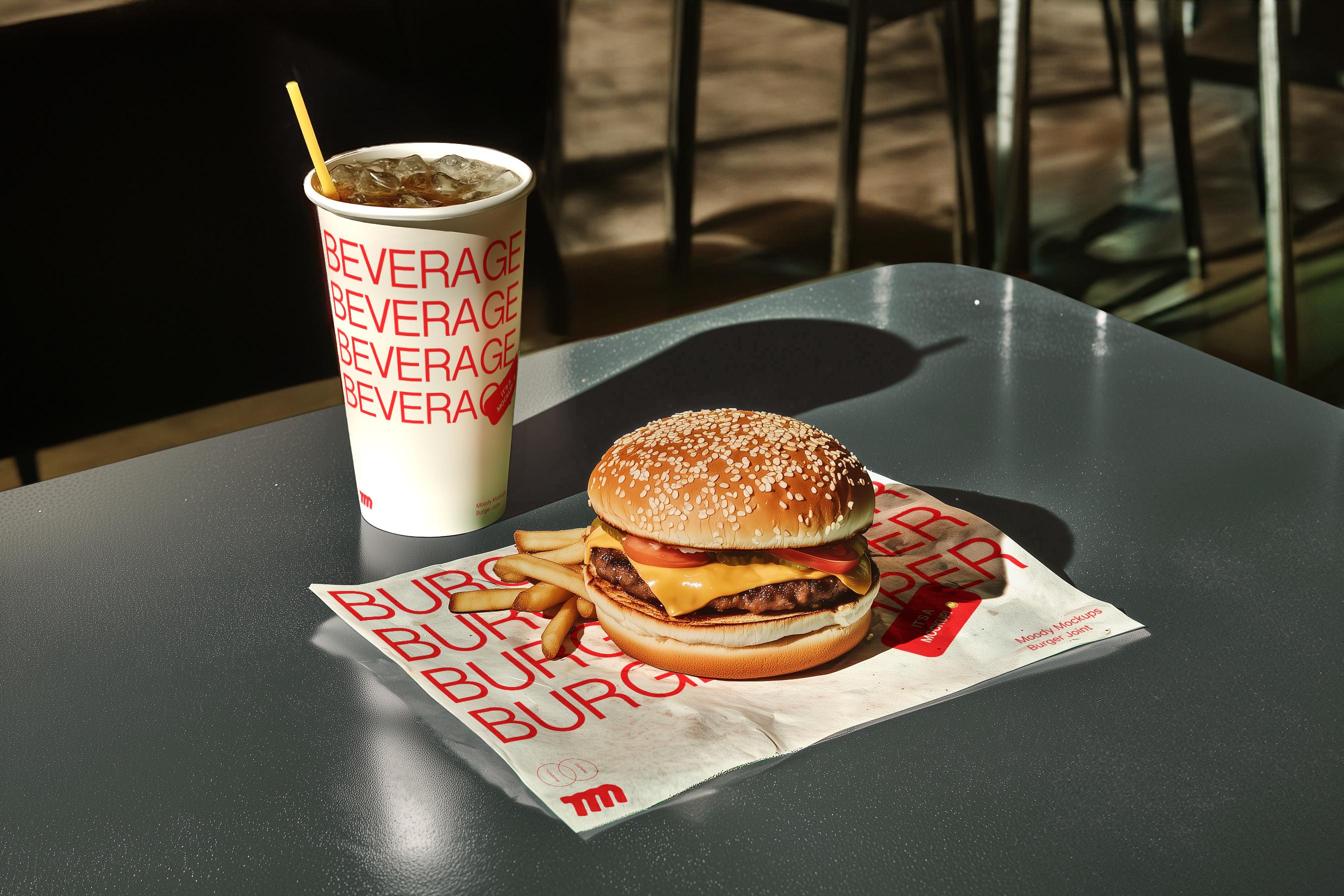 Fast Food Meal Packaging Mockup for Branding Design | High-res 4000 Px ...
