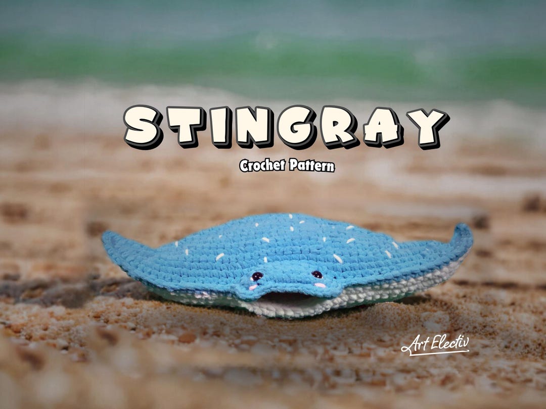 Stingray Crochet Pattern, Crochet Stingray Pattern, Cute Stingray Plush ...