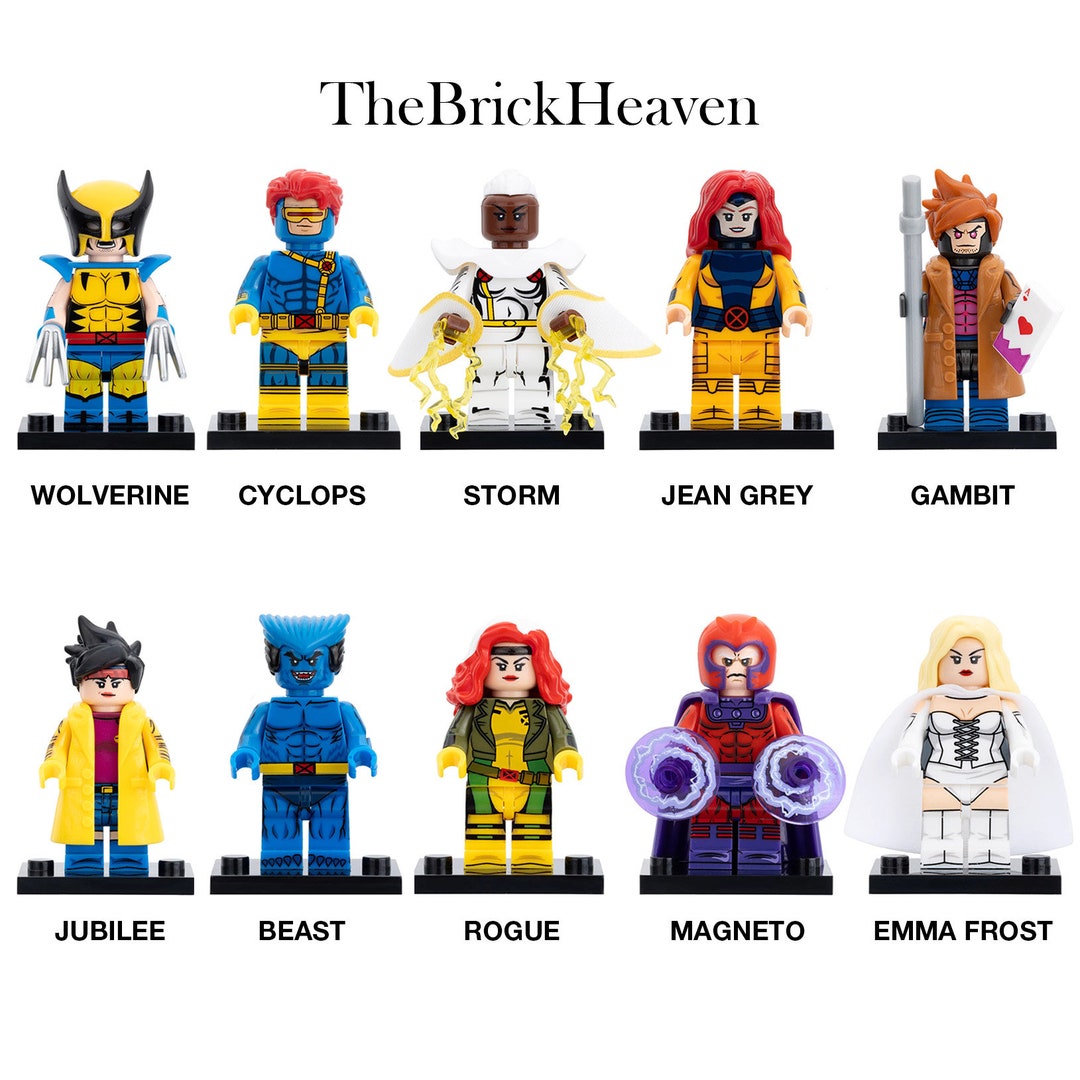 X-men 97 Custom Minifigures Minifigures MOC wolverine, Deadpool ...