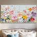 Colorful 3D Floral Painting on Canvas Impasto Flower Textured Wall Art ...
