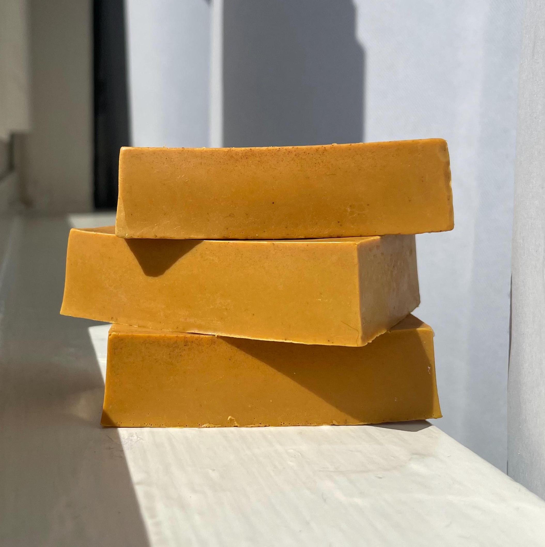 Turmeric & Kojic Lemon Brightening Soap, Gentle Bar for Face and Body ...