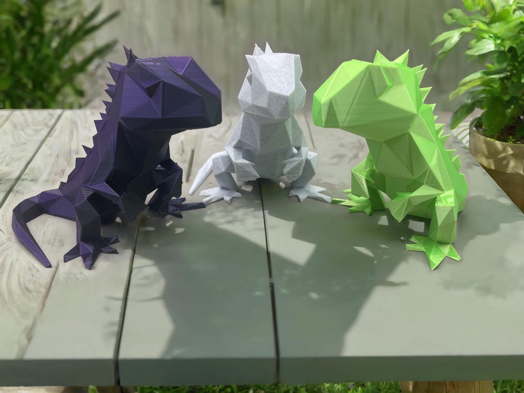 Geometric Lizard – Modern 3D Printed Sculpture, Designer Decor - Etsy