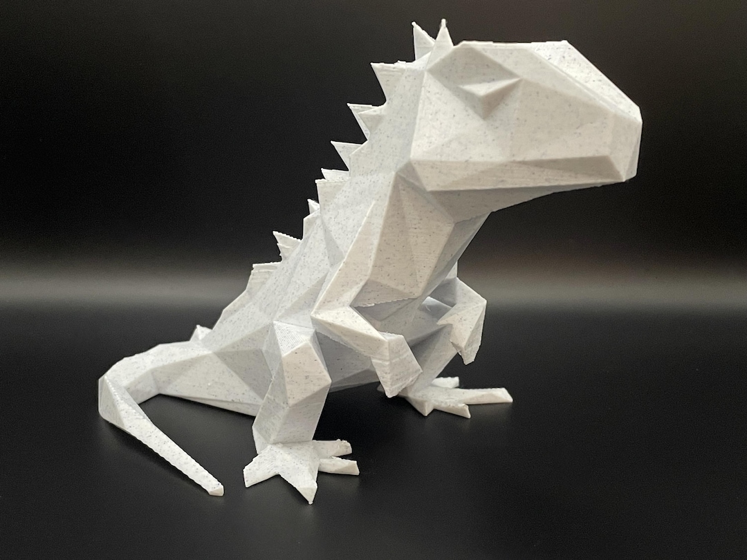 Geometric Lizard Decor – 3D Printed Modern Sculpture - Etsy