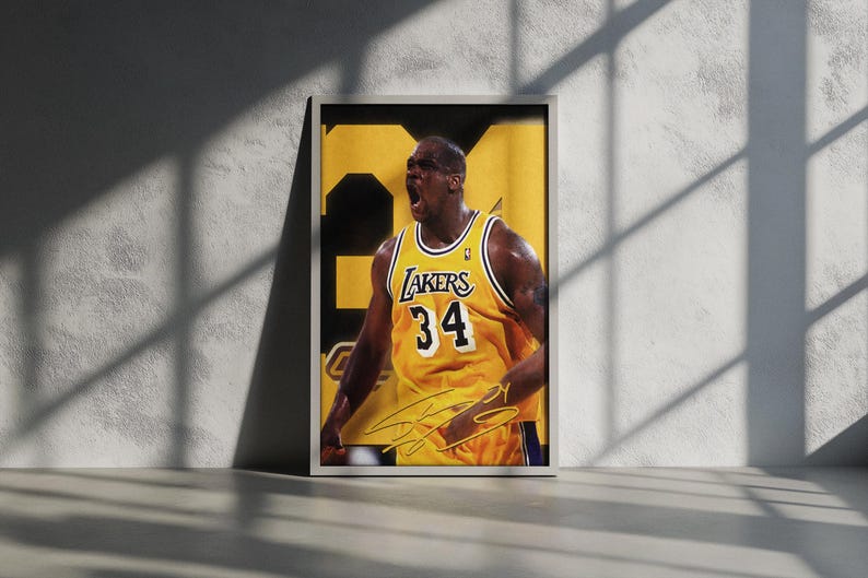 Shaquille O'neal Poster Display Your Favourite Basketball Player ...