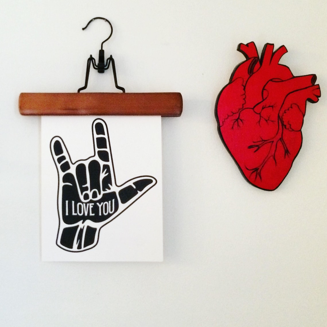 I Love You ASL Hand Print - I Love You Sign Language Sign, Sign ...