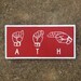Athens ATH ASL Wall Art Athens Art Athens Sign ATH Sign - Etsy