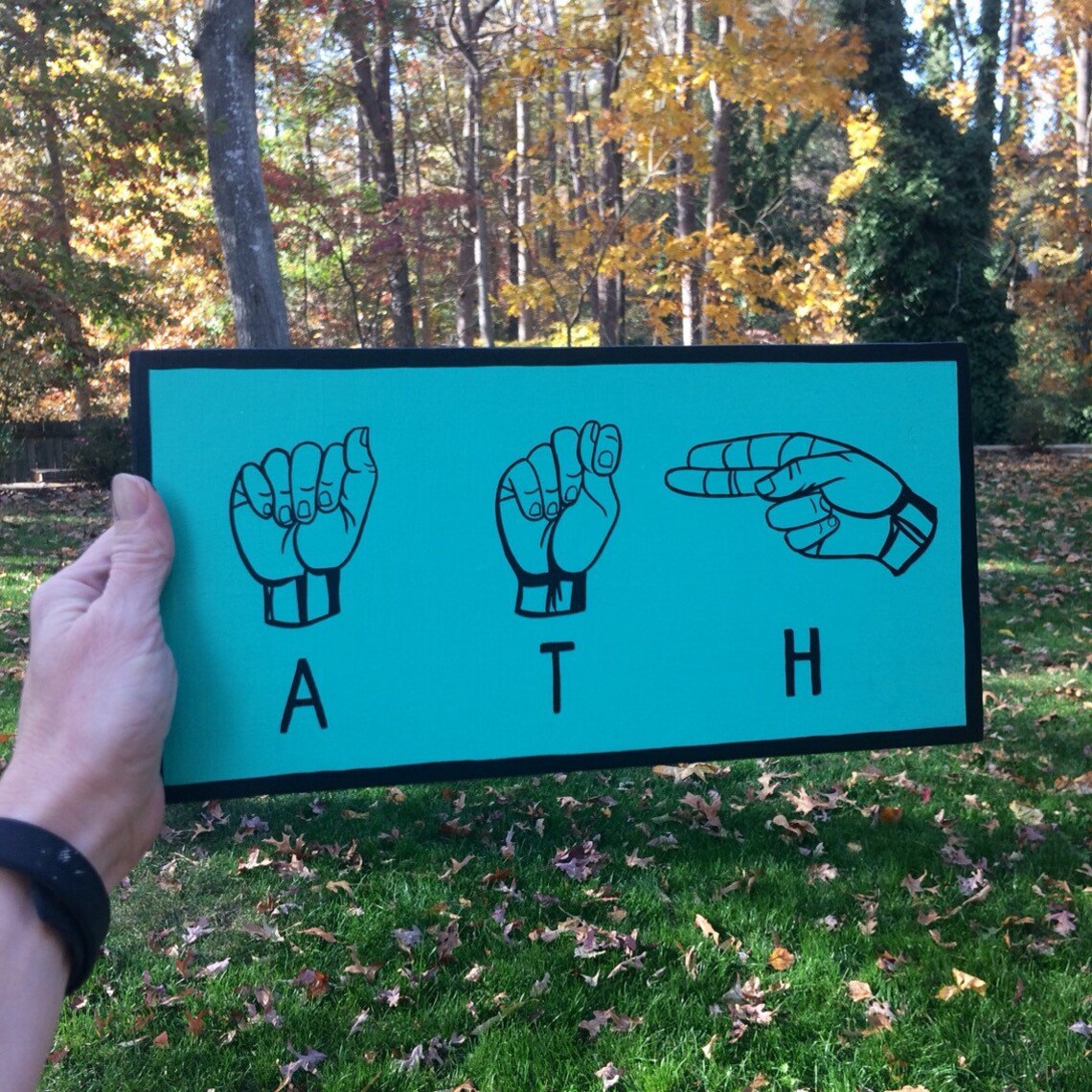 Athens ATH ASL Wall Art Athens Art Athens Sign ATH Sign | Etsy