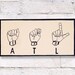 ATL Sign Language Sign - Etsy