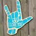 ASL I Love You Hand Sign - Etsy