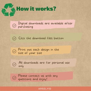 Recycling Bin Label Set Printable Waste Sorting Stickers for Paper ...