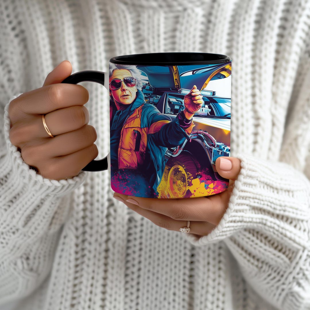 Back to the Future Mug Old Marty Pop Art Fun Coffee Cup for Fans & Art ...