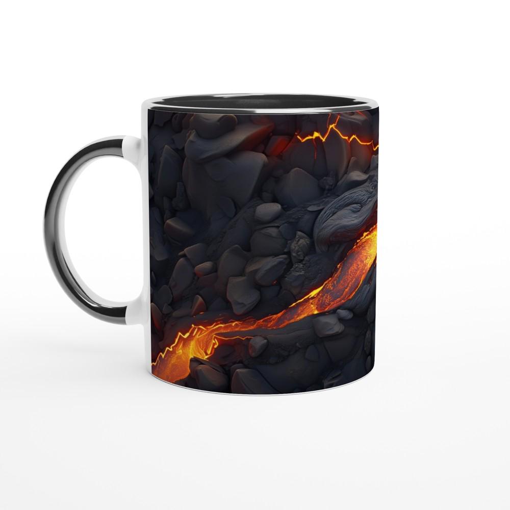 Flowing Lava Mug: Unique Coffee Cup, Volcano Design, Ceramic Mug, Great ...