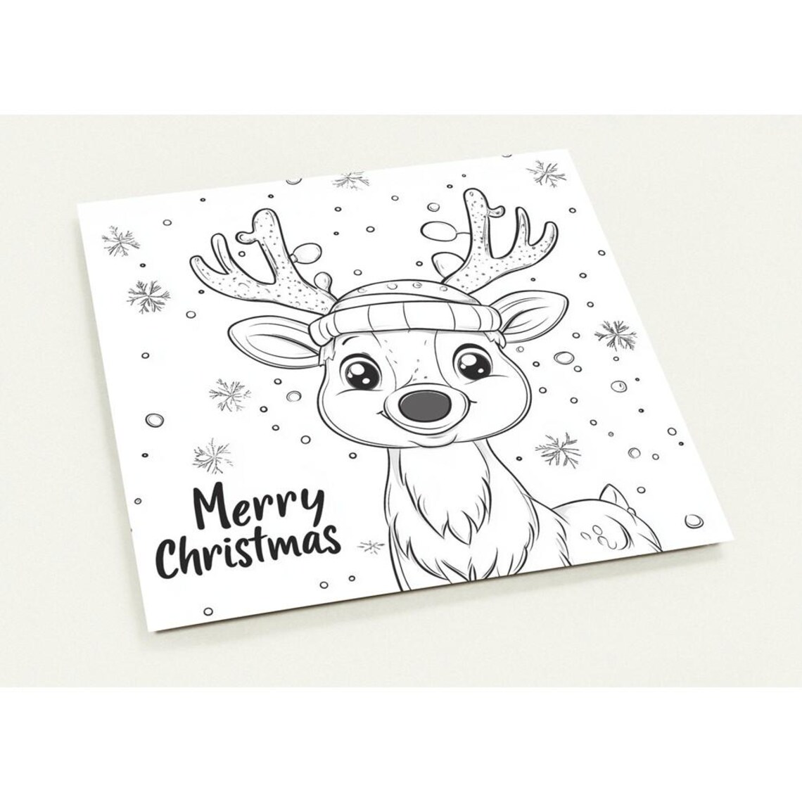 Colour in Rudolph the Red-nosed Reindeer Greeting Cards, Pack of 10 ...