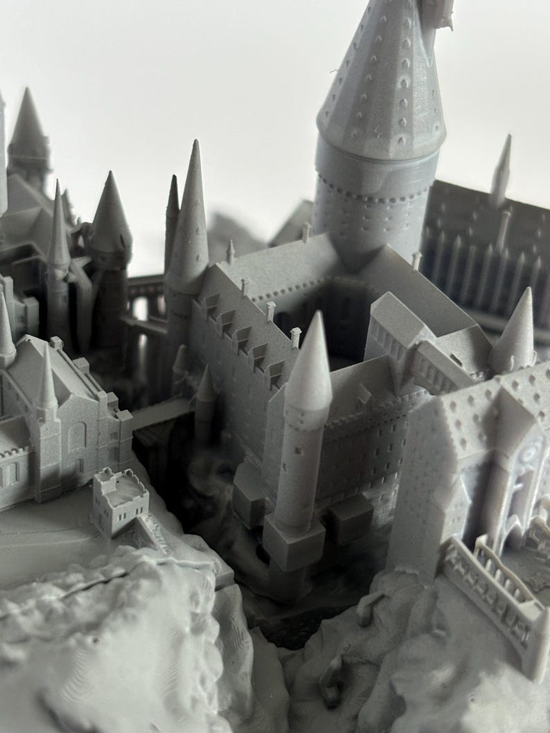 Hogwarts Castle Harry Potter Scale Model for Painting Primed ...