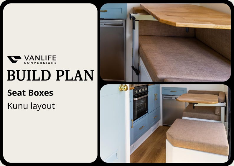 Van Conversion Build Plan Seat Boxes Kunu Layout ducato, Boxer, Relay ...