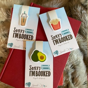 Bookmarks Bookworm, Food Themed Magnetic Bookmark, for Foodie Book ...