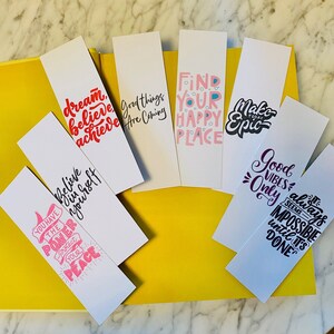 Custom Brand Logo Bookmark, Freebie for Small Business, Set of 12 ...