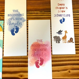 Custom Baby Shower Favors, Personalized Bookmarks for New Baby Shower ...