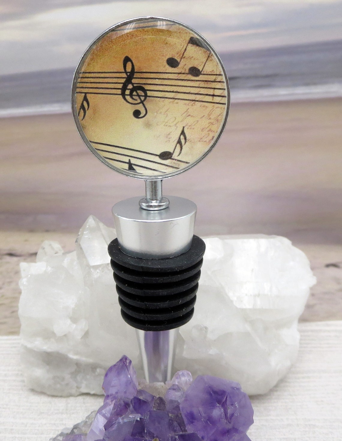 Music Wine Stopper, Musical Note Bottle Cork, Gift for Musicians Who ...