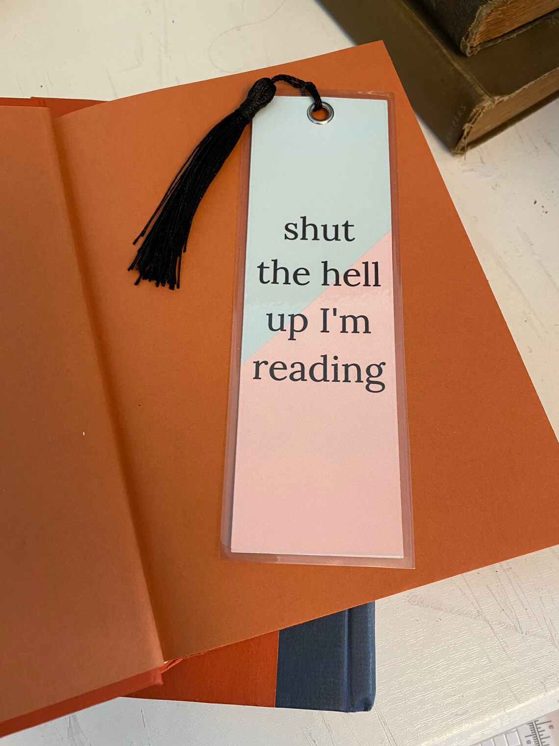 Shut up I'm Reading Bookmark Bookmarks With Tassels - Etsy