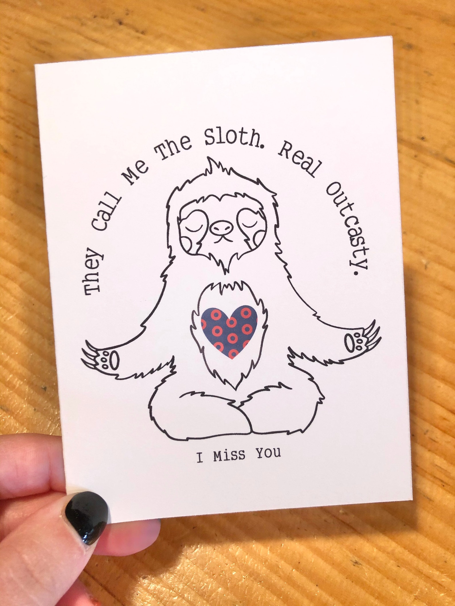 Phish Card Sloth Lovers Donut Card for Phish Fans Phish - Etsy