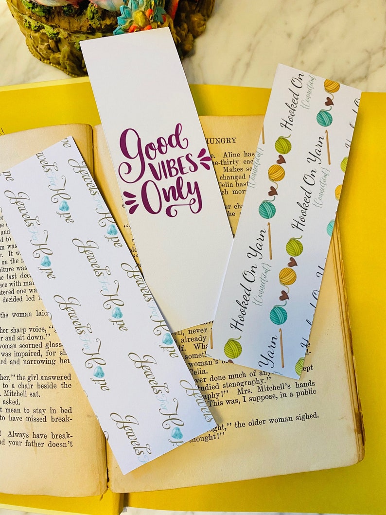 Custom Brand Logo Bookmark, Freebie for Small Business, Set of 12 ...