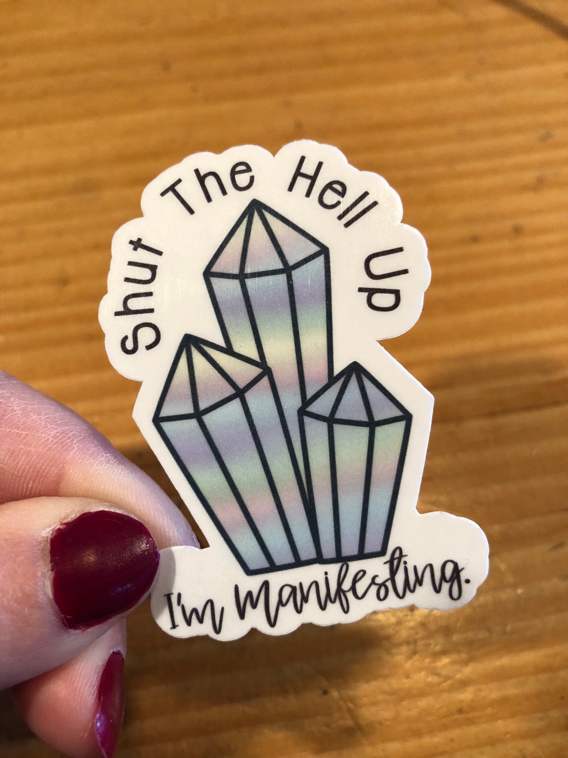 Manifestation Sticker Funny Stickers Moon Goddess Funny | Etsy