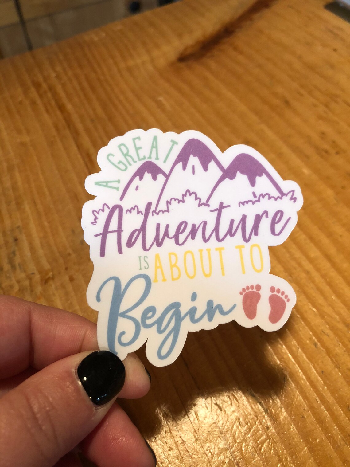 New Baby Stickers Baby Shower Inspirational Sticker New - Etsy