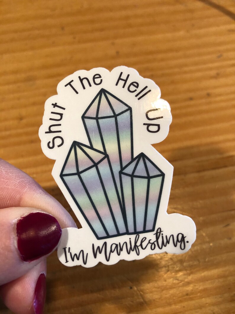 Manifestation Sticker Funny Stickers Moon Goddess Funny - Etsy