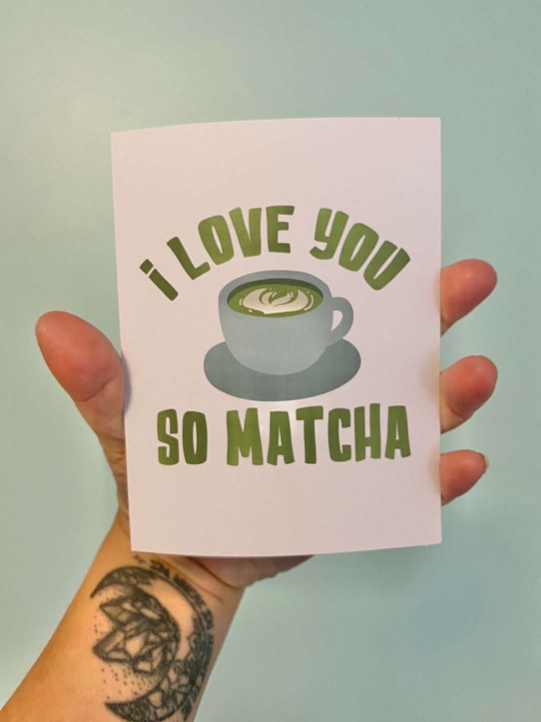 I Love You so Matcha, Valentine's Day Card for Her, Anniversary Card ...