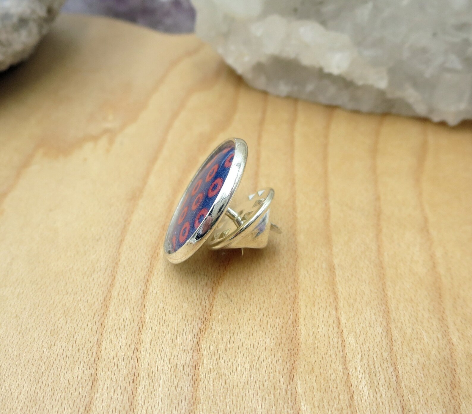 Phish Button That Donate Phishman Donut Photo Blue and Red - Etsy