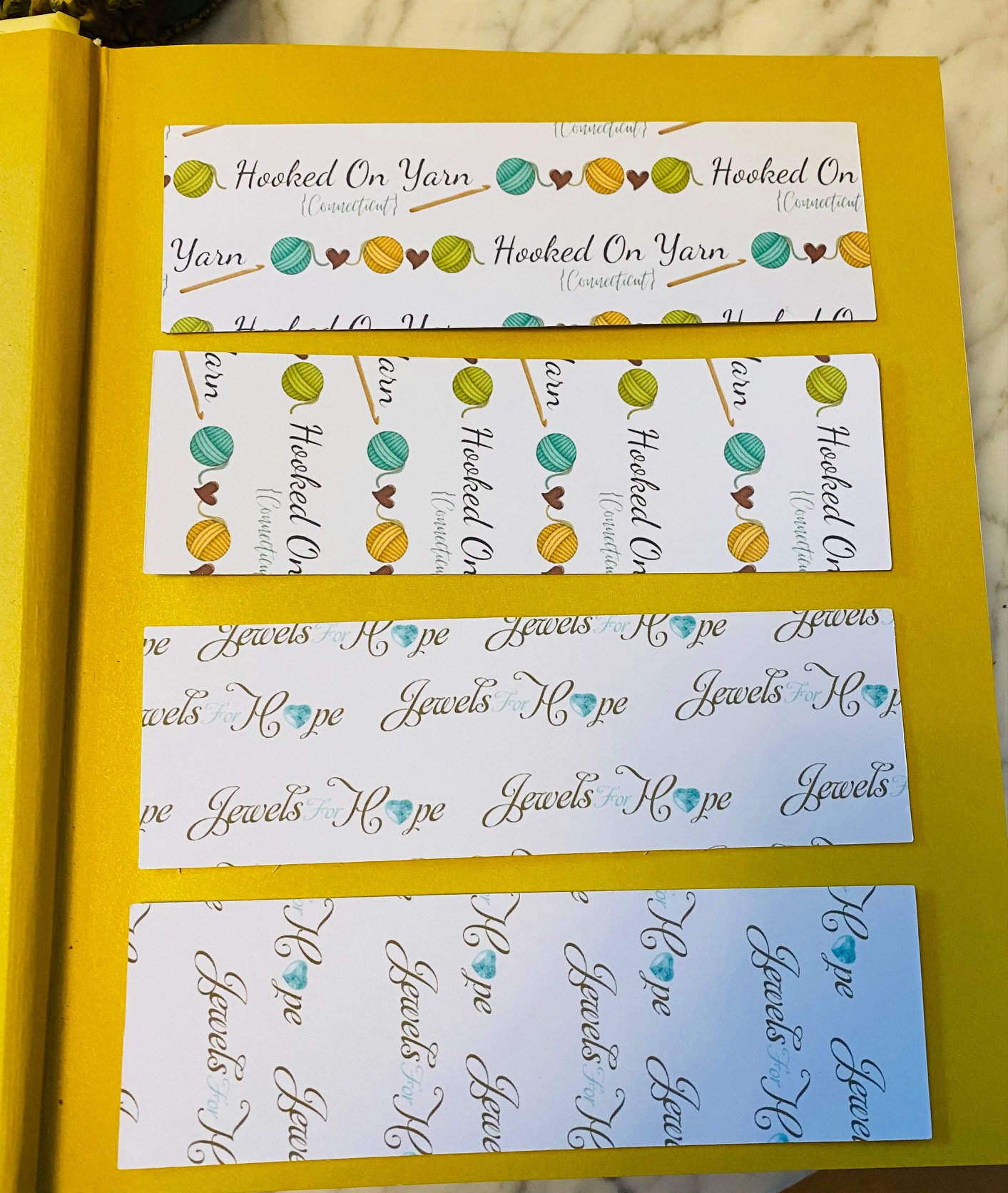 Custom Brand Logo Bookmark, Freebie for Small Business, Set of 12 ...