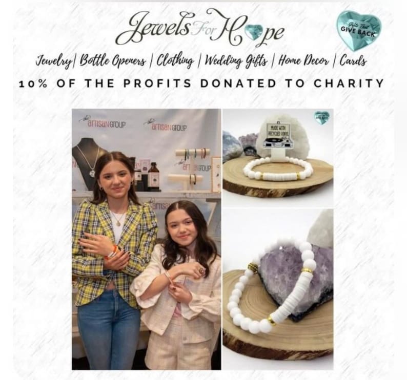 Gold and White Bracelet as Seen on Violet Mcgraw Stackable - Etsy