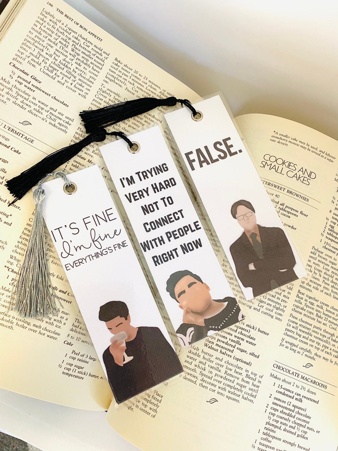 Bookmarks for Women, Bookmarks With Tassels, TV Shows, Friends, Schitt ...