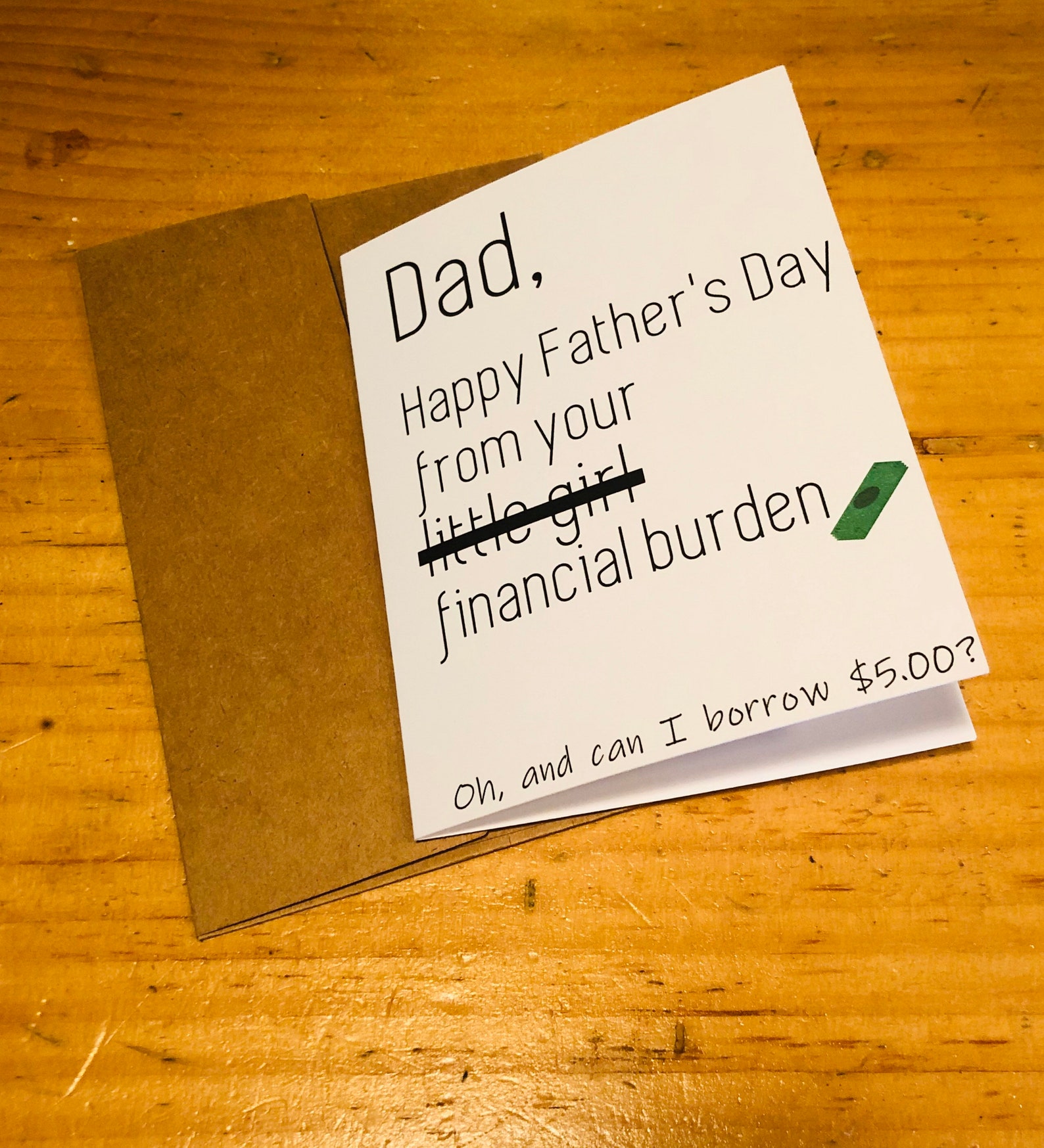 Funny Father's Day Card, Card for Him Gifts, Greeting Card, Gag Card ...