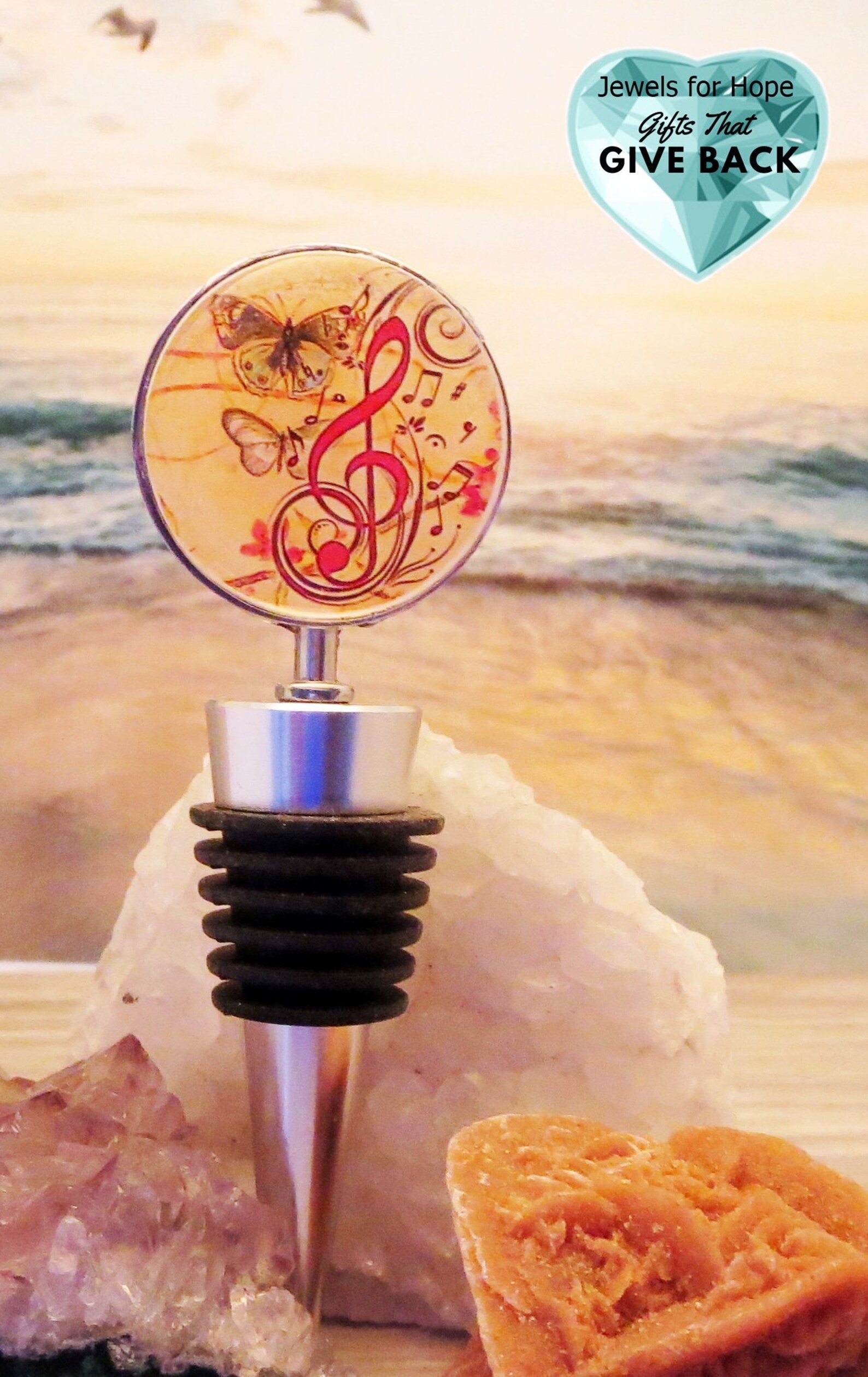 Music Wine Stopper Musical Note Bottle Cork Gift for - Etsy