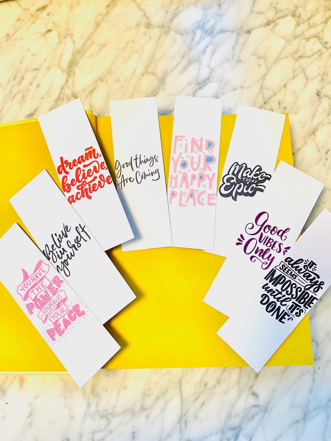 Custom Brand Logo Bookmark, Freebie for Small Business, Set of 12 ...