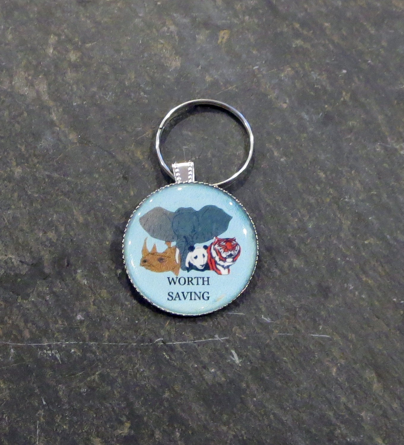 Animal Keychain for Wildlife Lover Endangered Key Chain Pull | Etsy