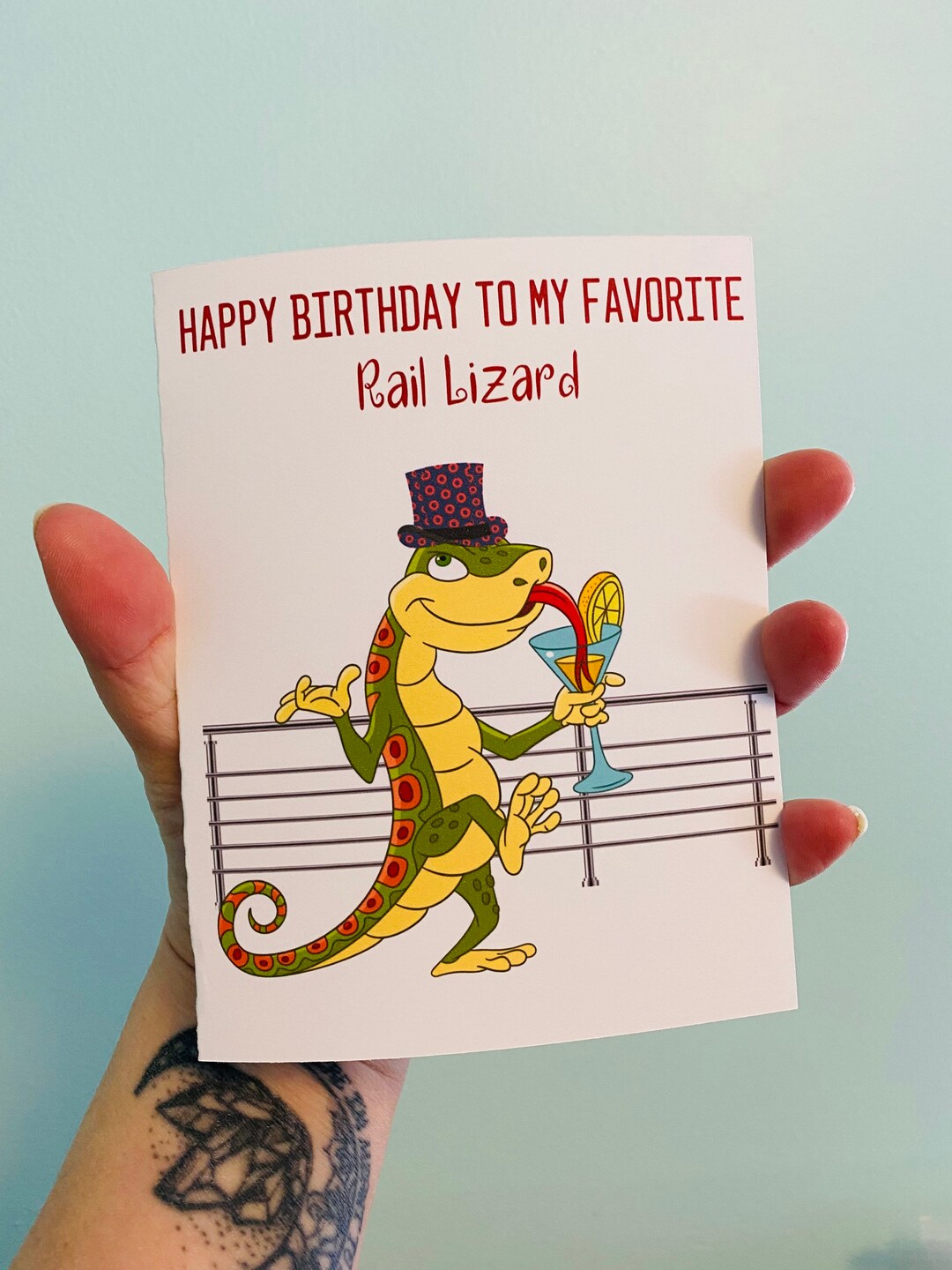 Phish Card, Happy Birthday Cards, Greeting Cards for Phish Rail Lizard ...