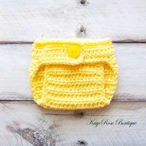 Newborn Baby Yellow Chic Hat and Diaper Cover Set - Etsy