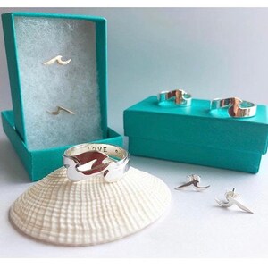 Sterling Silver Wave Ring, Surf Ring, Surfer Ring - Wave Ring ...