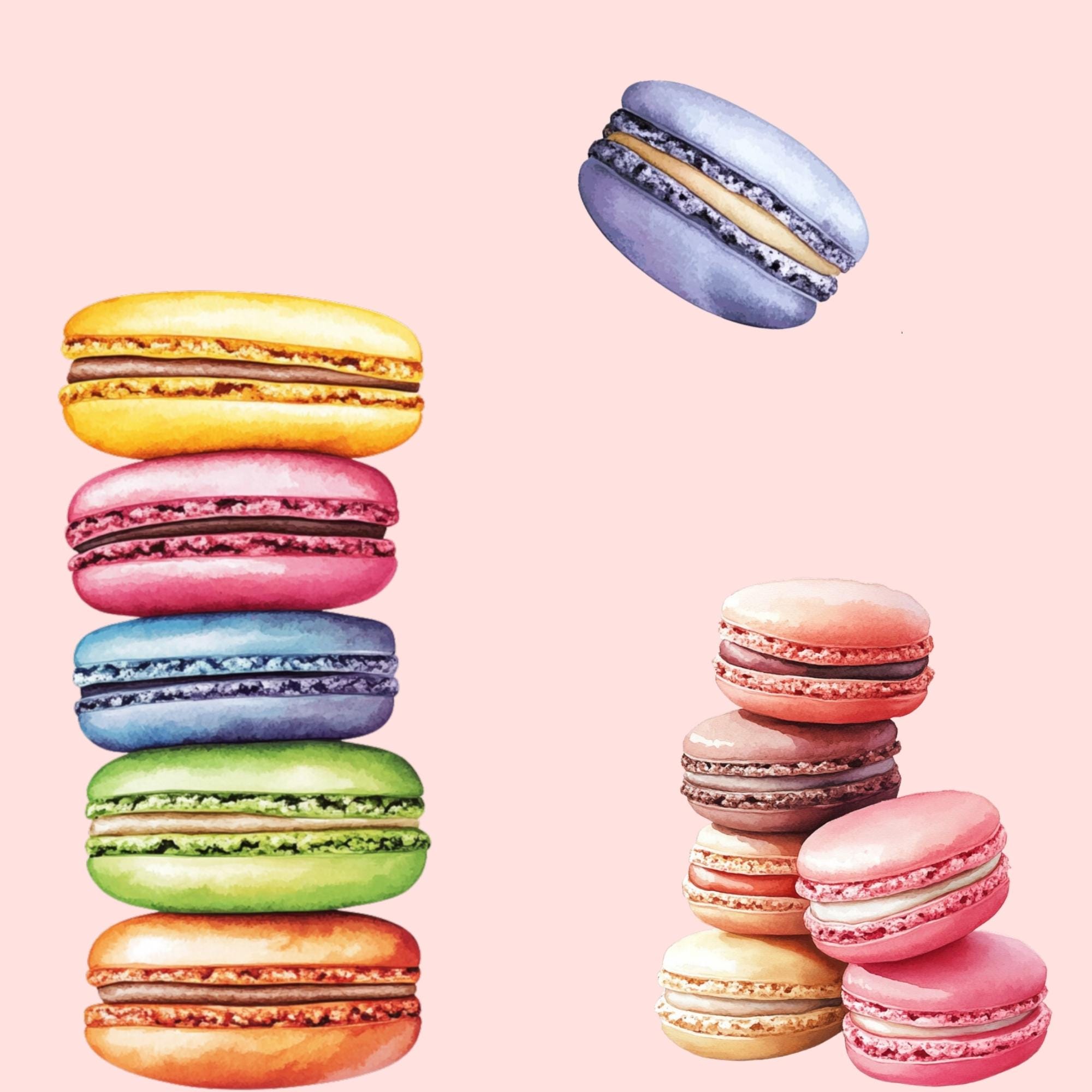 Macaron Toren Clipart, Macaron Png, Roze Macarons, Bakkerij Clipart ...