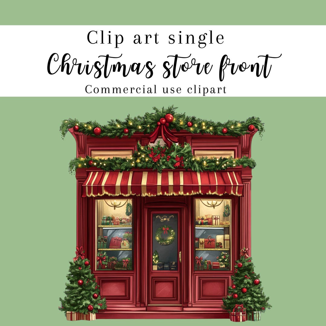 Christmas Storefront, Storefront Png, Christmas Village, Christmas ...