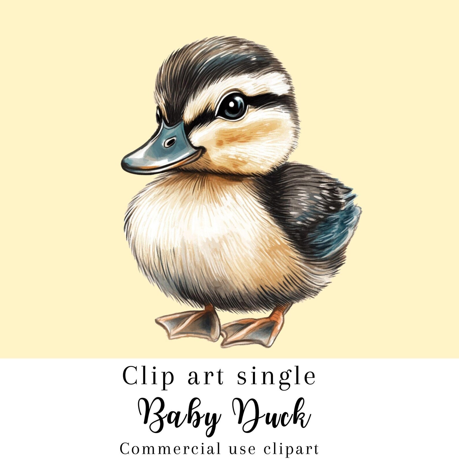 Lucky Duck Clipart, Yellow Duck Clipart, Rubber Duck PNG, Cute Animals ...
