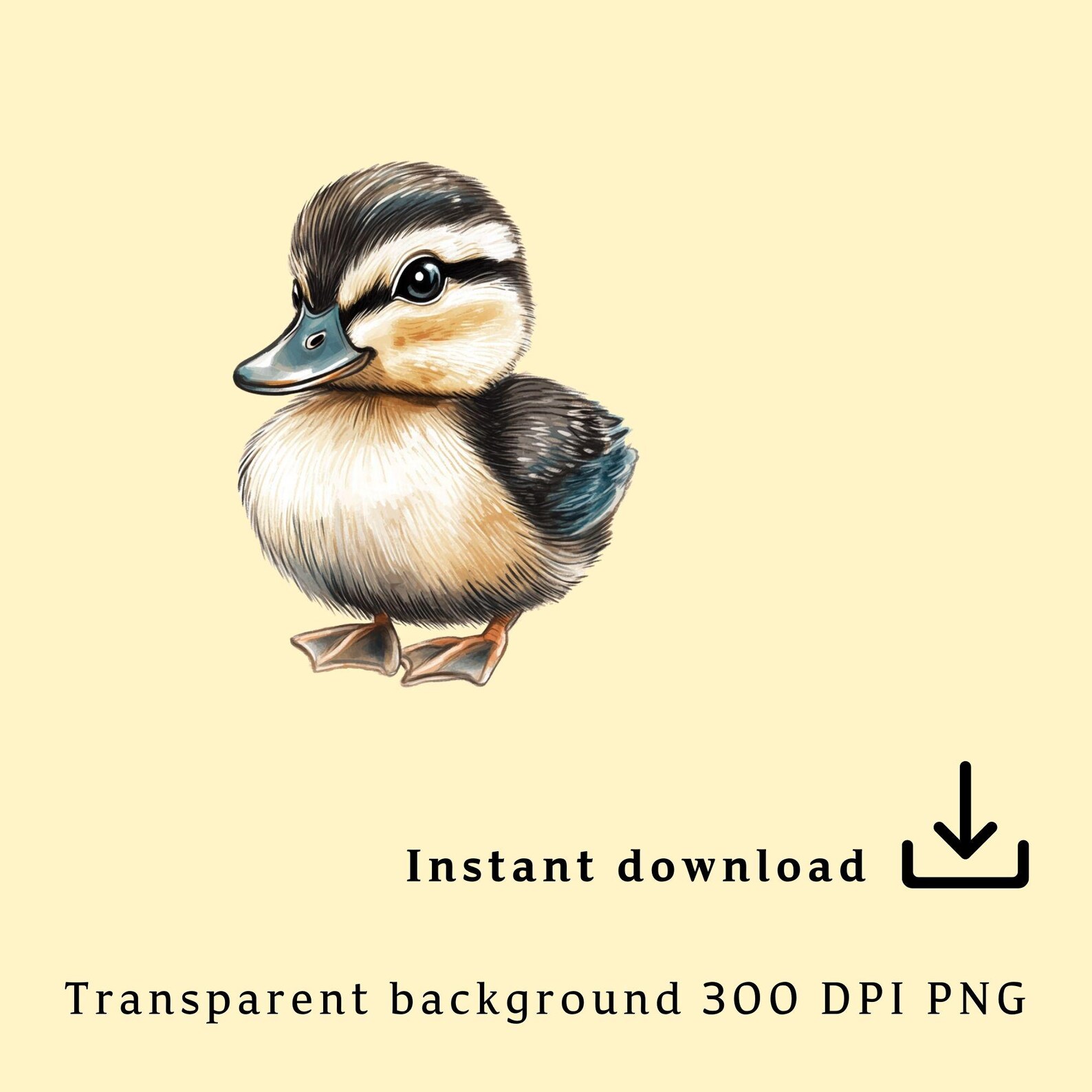 Lucky Duck Clipart, Yellow Duck Clipart, Rubber Duck PNG, Cute Animals ...