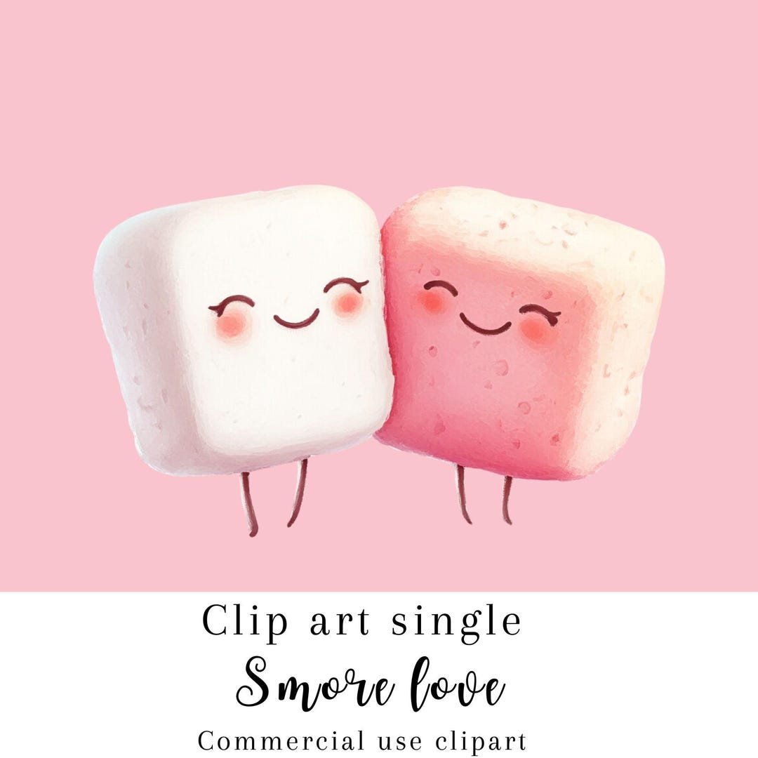 Smore Love Clipart, Marshmallow Clipart, Valentine Candy, Sweets ...