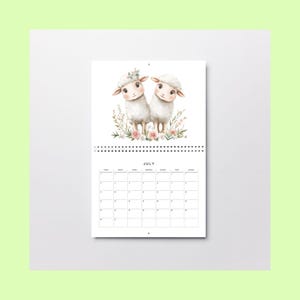 Sheep With Flowers Clipart, Cute Sheep Clipart, Cartoon Clipart, Sheep ...