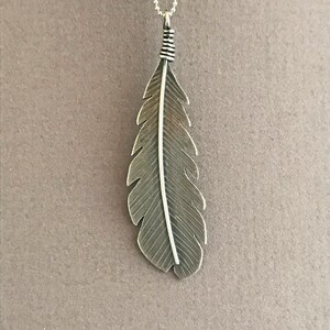 Split Feather Pendant - Etsy