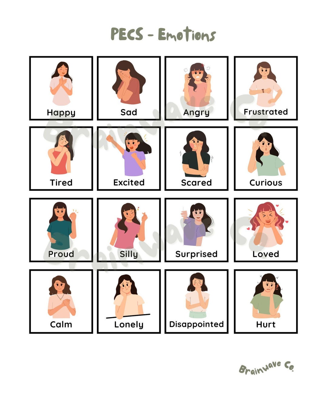 PECS Emotions - Etsy